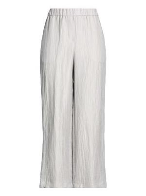 Peserico Linen Polyamide Wide-leg Pants - Grey