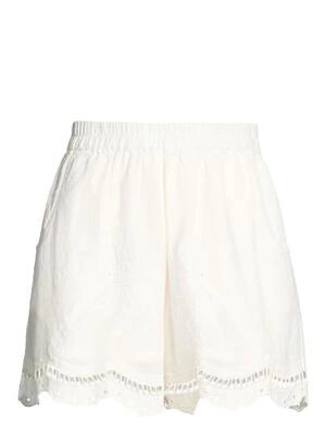ARIZONA LOVE Embroidered Cotton Polyester Shorts - White