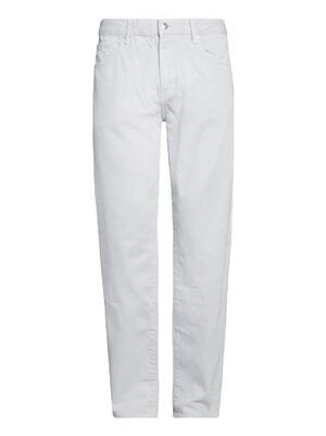 Armani Exchange Cotton Gabardine Straight Leg Pants - Grey