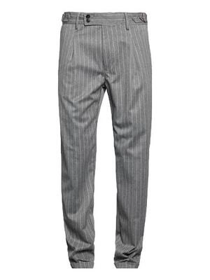 TAKESHY KUROSAWA Pinstriped Tapered Leg Trousers - Grey