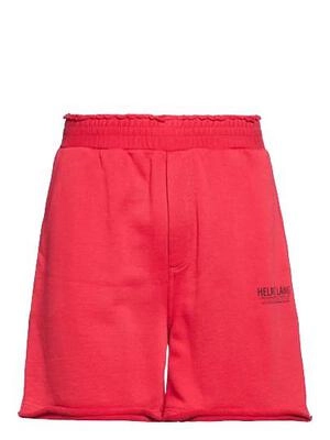 Helmut Lang Cotton French Terry Shorts - Red