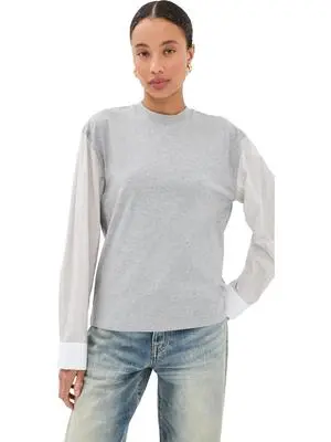 MERYLL ROGGE Meryll Rogge T-shirt With Shirting Sleeves
