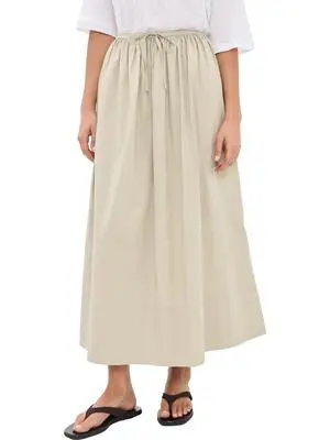 PISTOLA Noelle Poplin Maxi Skirt - Mist