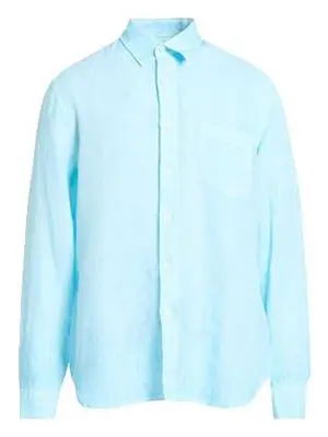 120% Lino Shirt Size Linen - Blue
