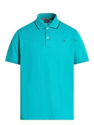 Paul & Shark Man Polo Shirt Grey Size Xl Cotton Blue