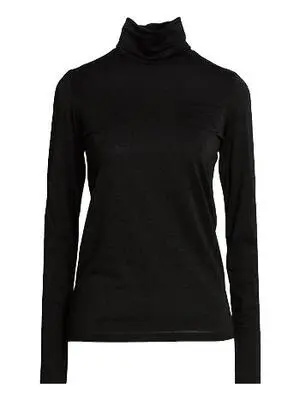 OTTOD'AME Long Sleeve Turtleneck T-shirt - Black