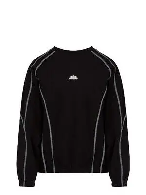 UMBRO Cotton Two-tone Sweatshirt - Black