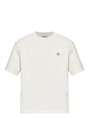 Stone Island Short Sleeve Crewneck T-shirt - Ivory