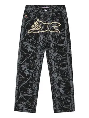 ICECREAM Printed Jeans - Black