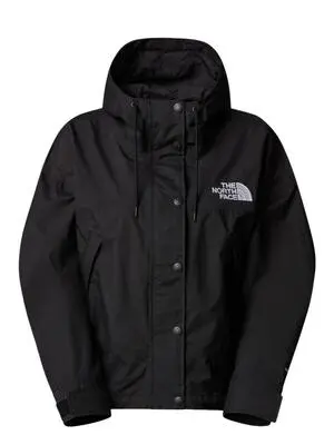 The North Face Logo Embroidered Hooded Jacket - Black