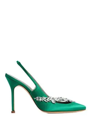 BALENCIAGA X MANOLO BLAHNIK Slingback Stiletto Heel - Grass Green