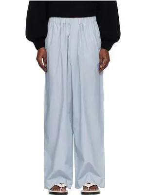 BASERANGE Claude Striped Trousers - Blue