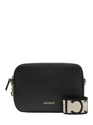 COCCINELLE Coccinelle Tebe Logo Stamp Zipped Small Shoulder Bag