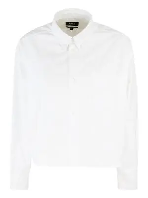 A.p.c. Long-sleeved Button-up Shirt - White