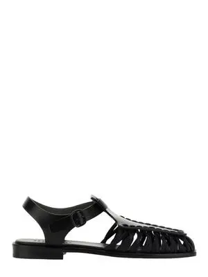 Hereu Alaro Leather Sandals - Black