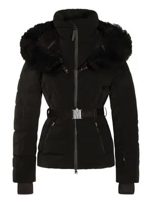 MACKAGE Mackage Hooded Fur-Trim Belted Waist Coat