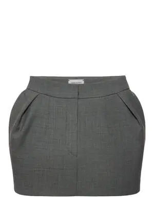 Magda Butrym Tailored Mini Skirt - Grey