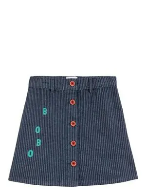 BOBO CHOSES A-line Skirt With Monogram Pattern - Blue