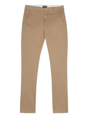 DONDUP Cuffed Straight Leg Pants - Brown