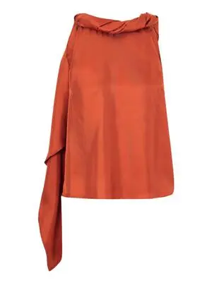 Loulou De Saison Wilma Draped Top - Red