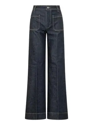VICTORIA BECKHAM Victoria Beckham Alina Stretch Wide-Leg Jeans
