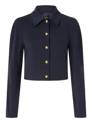 Pinko Cropped Button-fastening Jacket - Black