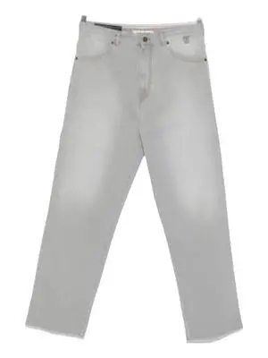 DARKPARK John Chain Adorned Worker Jeans - Gray