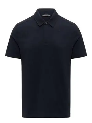 K-WAY Viggo Lt Stretch Jersey Slim Polo Shirt - Black