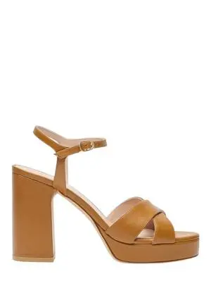 STUART WEITZMAN Dayna Platform Sandal - Brown