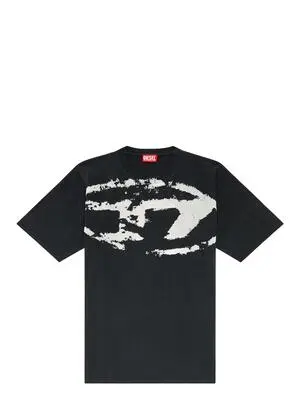 DIESEL® Diesel T-Boxt Logo Printed Crewneck T-Shirt Black