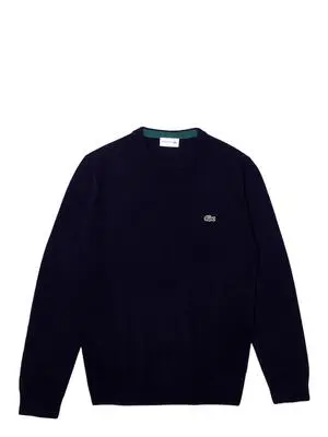 Lacoste Embroidered Crewneck Pullover - Black