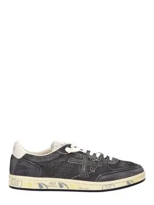 Premiata Round Toe Lace Up Casual Shoes - Black