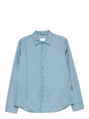 Aspesi Buckle Long-sleeved Shirt - Blue