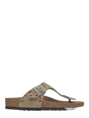 BIRKENSTOCK Gizeh Studded Sandals - Brown