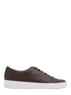 Michael Kors Lace-up Sneakers With Logo Detail - Brown