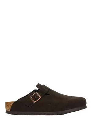 BIRKENSTOCK Birkenstock Boston Soft Suede Clogs Black