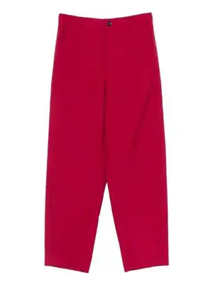 Marni High-waisted Button Trousers - Red