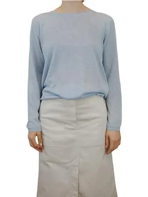 IBLUES Crew Neck Long Sleeve Sweater - Gray