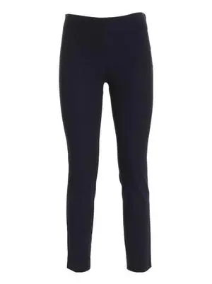 Polo Ralph Lauren Lauren Ralph Lauren Slim-cut Trousers With Side Zipper - Blue