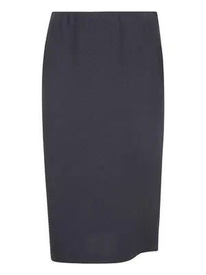 SEVENTY Seventy Textured Midi Skirt With Back Slit