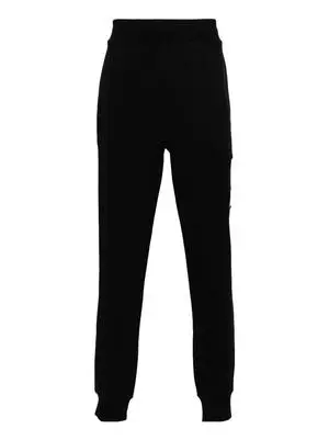 C.P. COMPANY Lens-detailed Tapered Leg Track Pants - Black