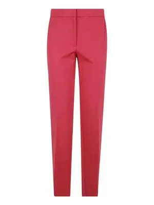 TWINSET Tailored Cigarette Trousers With Ironed Crease - Red