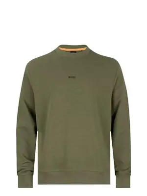 Hugo Boss Boss Logo Detailed Regular-fit Sweatshirt - Green