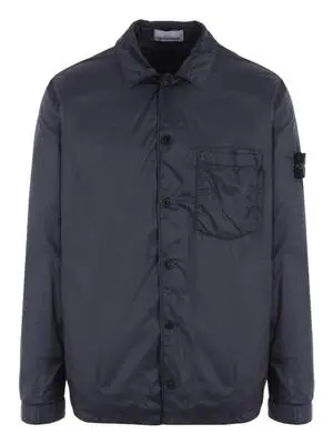 Stone Island Compass Patch Padded Jacket - Blue