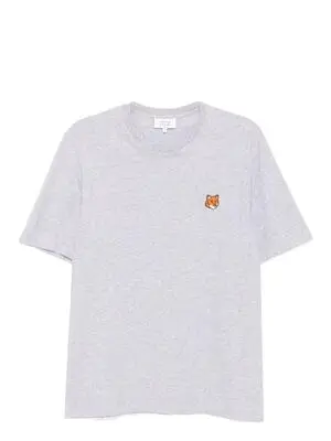 Maison Kitsuné Maison Kitsuné Fox Head Regular T-Shirt Grey