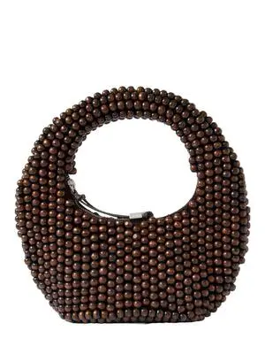 Staud Reef Beaded Top-handle Bag - Brown