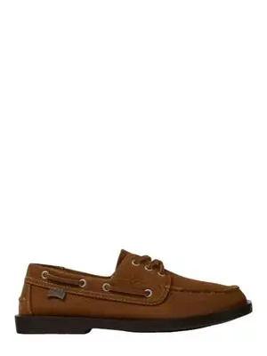 Camper Don Moccasins With Exposed Seams - Brown