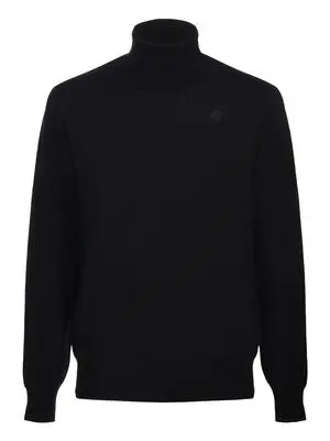 K-WAY Wool Turtleneck Knitwear - Black
