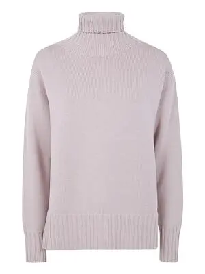DRUMOHR High Neck Loose Sweater - Pinkquartz