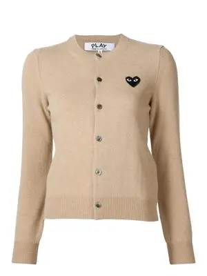 Play Comme Des Garcon Long-sleeved Sweater - Beige